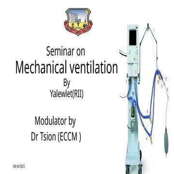 Basic mechanical ventilation settings | PPTX