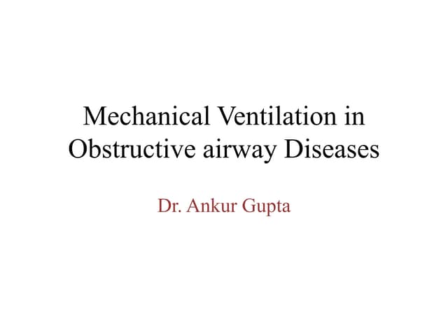 Non Invasive Ventilation - BiPAP & CPAP | PPT