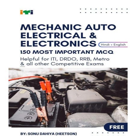 Mechanic Electric Vehicle Question Paper MCQ ITI NIMI EV Question Bank ...