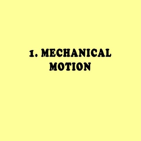 Mechanic motion | PPT