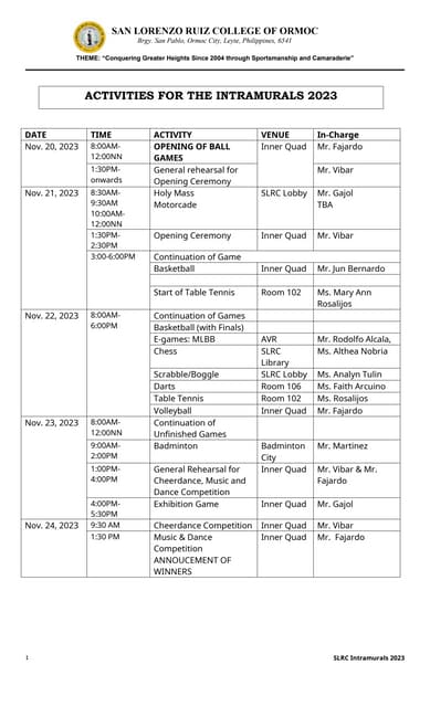 INTRAMURALS-2024-2025. .pptx