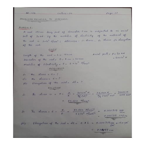 Mechanics of materials lecture 04, Engr. Abdullah Khan | PDF