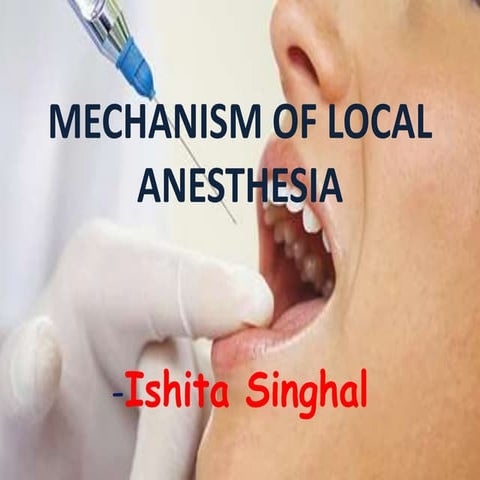 Mechanism of local anesthesia | PPTX