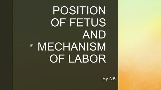 Mechanism of normal labour | PPTX | Pregnancy | Reproductive Health
