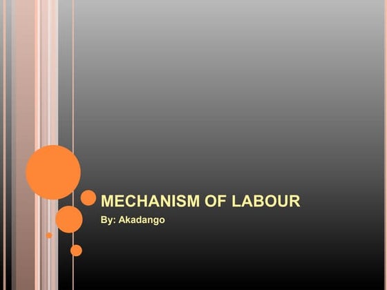 Mechanism of normal labour | PPTX | Pregnancy | Reproductive Health