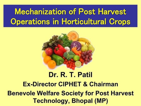 Post harvest treatment | PPT