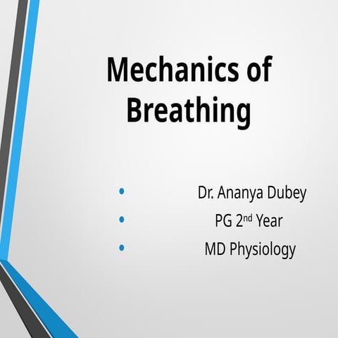 Mechanism of breathing | PPTX