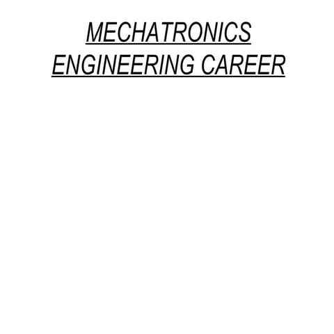 Mechatronic Career | PPT