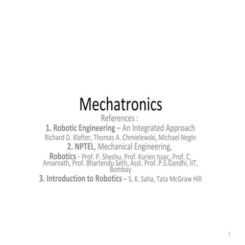 Mechatronics sensors4 | PPT