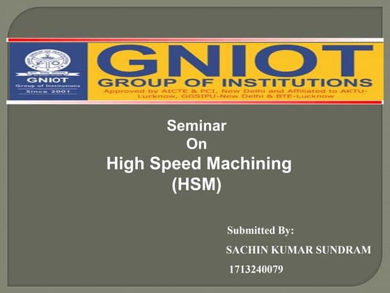 2 - CNC High Speed Hard Milling - 2024, Metal Works | PDF