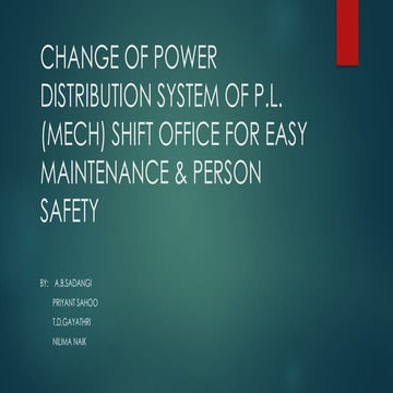 Office/building power distribution scheme in an plant.pptx