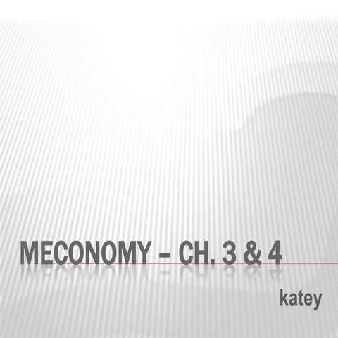 Meconomy –Ch3,4 | PPTX