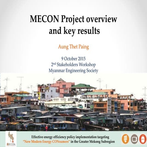 Mecon Project Overview and Key Results (Myanmar) | PPT
