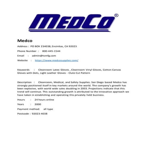Medco | DOCX