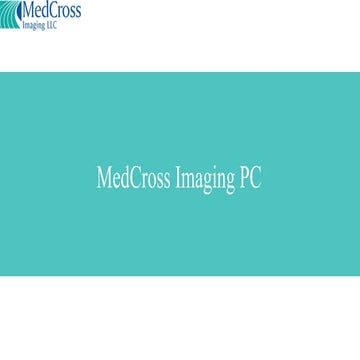 MedCross Imaging PC | PPT