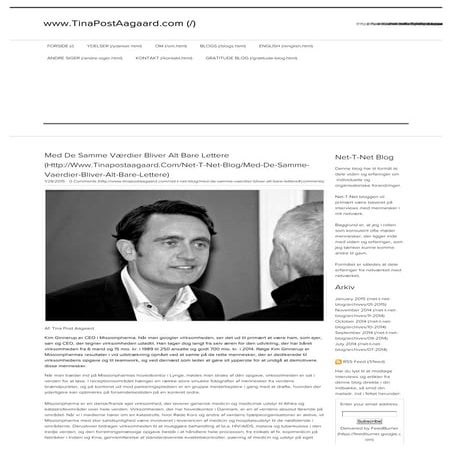 Kim Ginnerup - Med De Samme Værdier Bliver Alt Bare Lettere - TinaPostAagaard.com