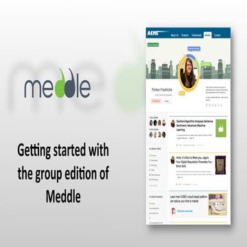 Meddle guide for new community accounts | PDF