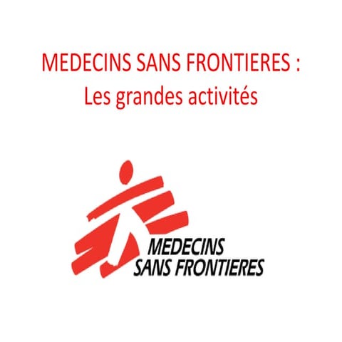 Medecins sans frontieres | PPT