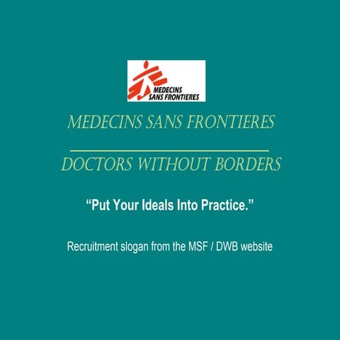 Medecins sans frontieres 1(1) | PPT