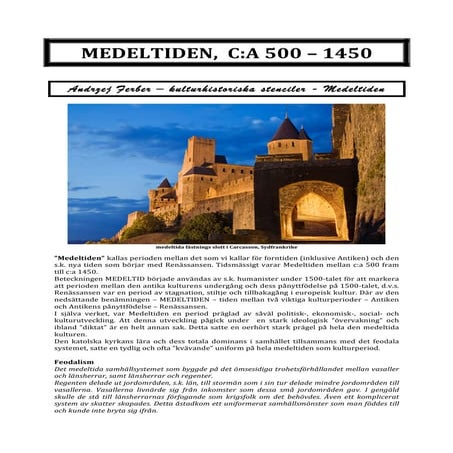 Medeltidens kulturhistoria | PDF