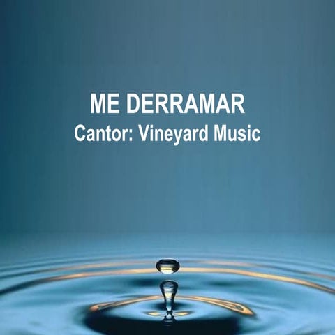 Me derramar vineyard music | PPS