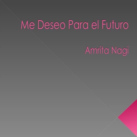 Me deseo para el futuro | PPT