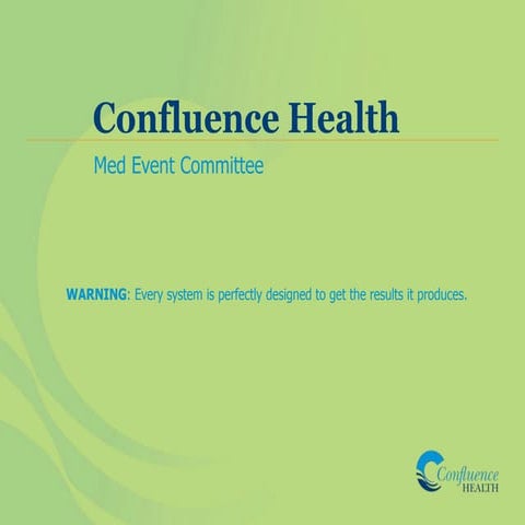 Med event committee confluence health | PPTX