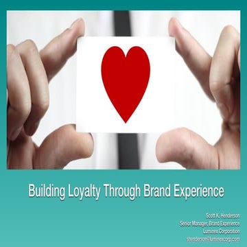 Building Brand Loyalty in a Digital Age | PPT