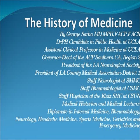 Med History | PPT