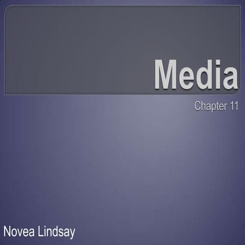 CMS 498: Media | PPT