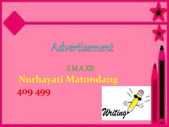 Advertisements in English material grade 9.ppt