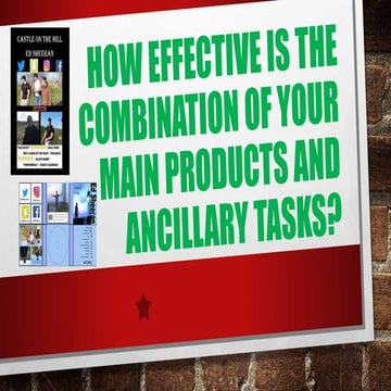 Evaluation: Ancillary and Main Production | PPT