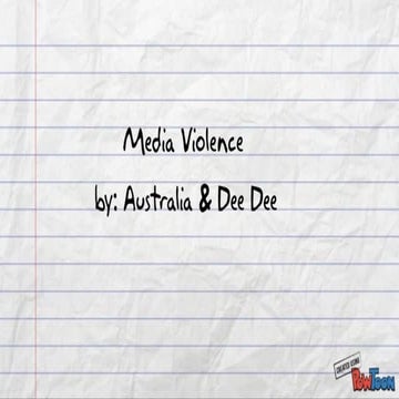 media violence project | PPT