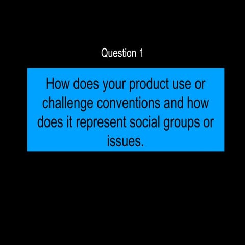 Media Component 1: question 1 | PPT