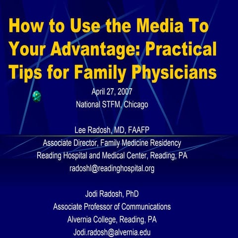 Media and medicine | PPT