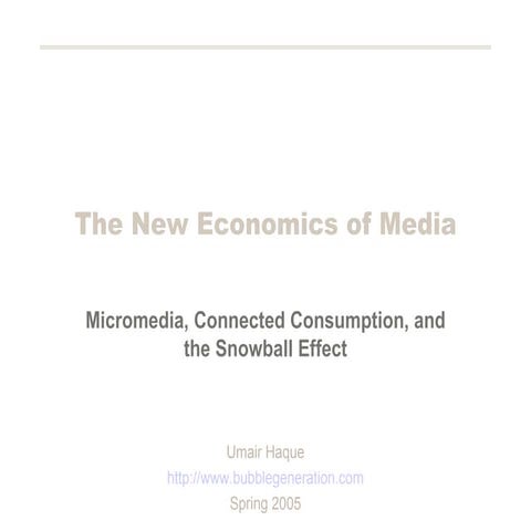 Media Economics | PPT