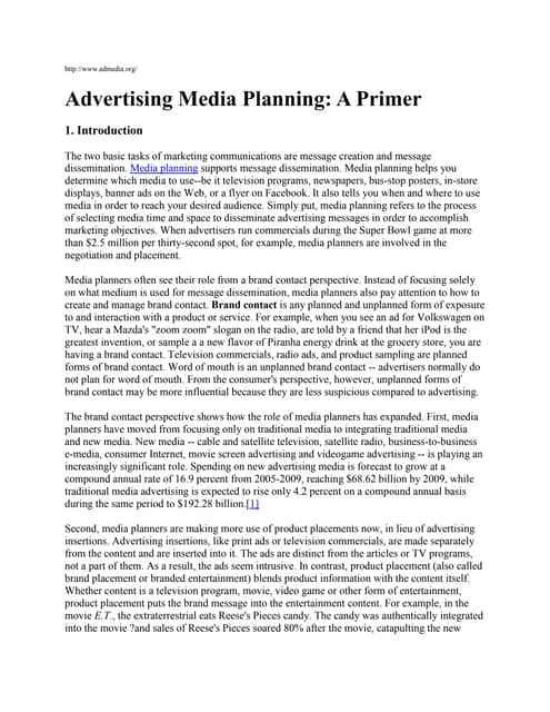 Media Planning