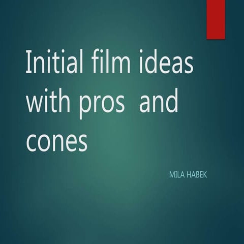 Initial film opening sequence | PPTX