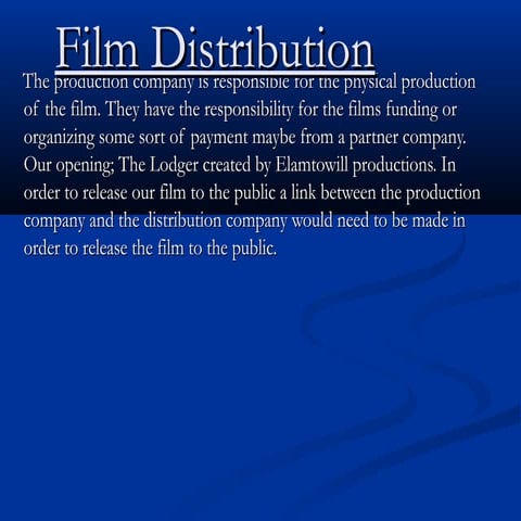 Media task 3 | PPT | Video Production | Content Production