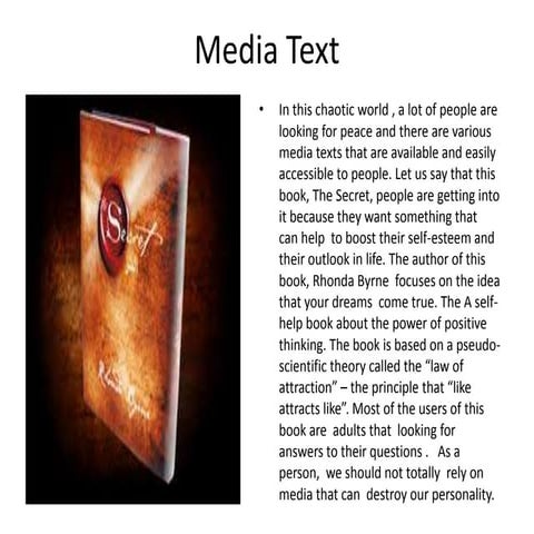 Media text | PPT