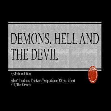Media the devil, hell and demons | PPTX