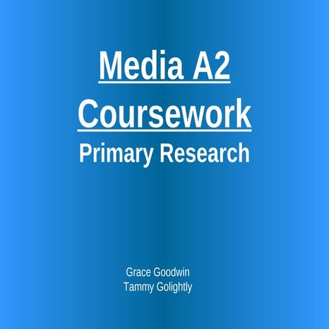 Media A2 Coursework | PPT | Genres