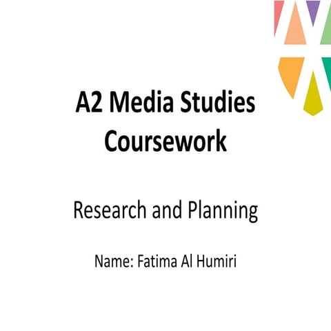 Media a2 coursework [autosaved] [autosaved] | PPT