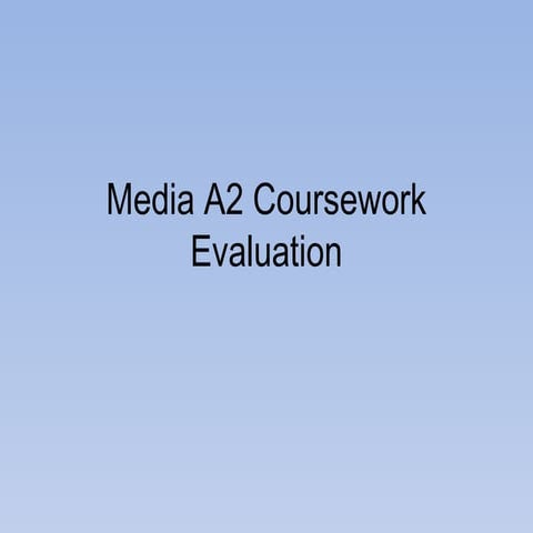 Media Evaluation | ODP