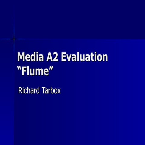 Media a2 evaluation | PPT