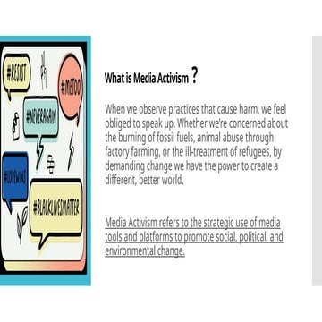 Ppt on media Activism .................. | PPT