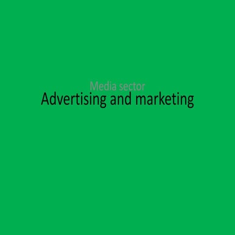 Advertising and marketing | PPTX