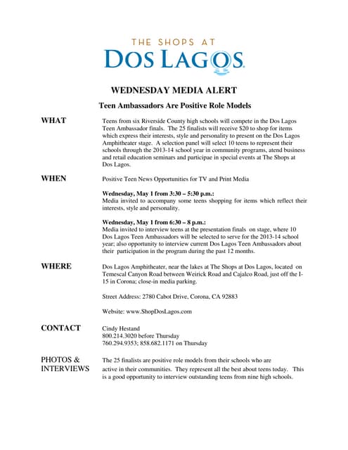 Writing for PR; MEDIA ALERT resub | DOCX