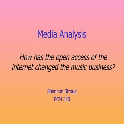 Media analysis | PPT