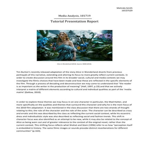 Media Analysis Presentation Report | PDF | 3-D Graphics | Computer ...